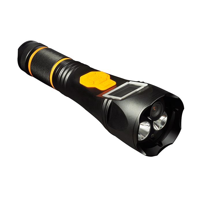 Camera / DVR Police Security LED Flashlight Rechargeable Battery ...