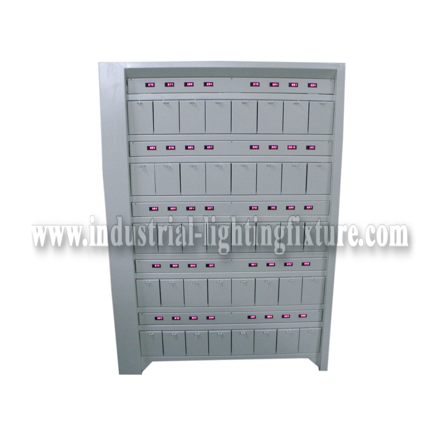 Intelligent AC 110V Miner Lamp Charger Rack 80 Units With Door Lock